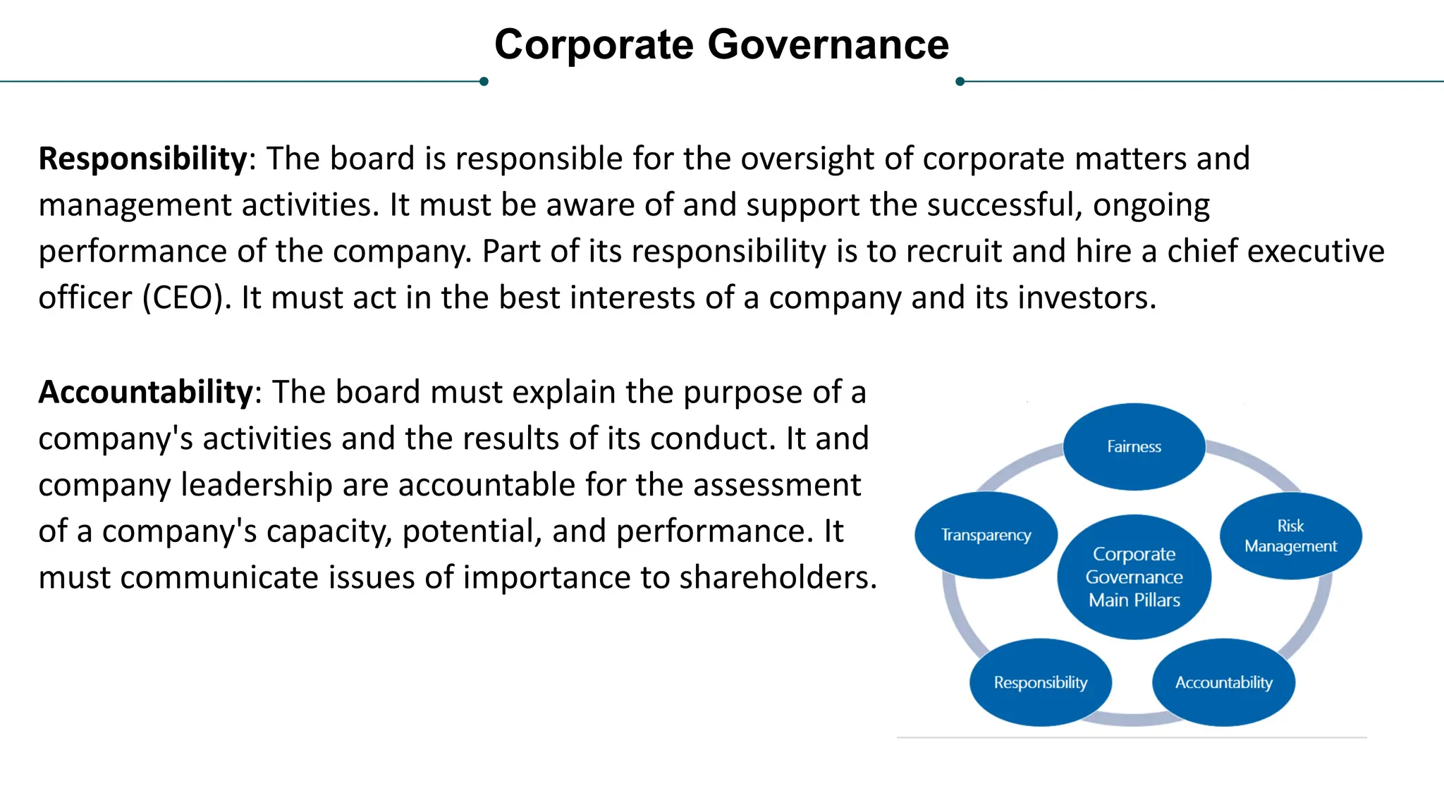 Corporate Governance (the history, pillars, Pros & Cons, Tools & Techniques) | PDF