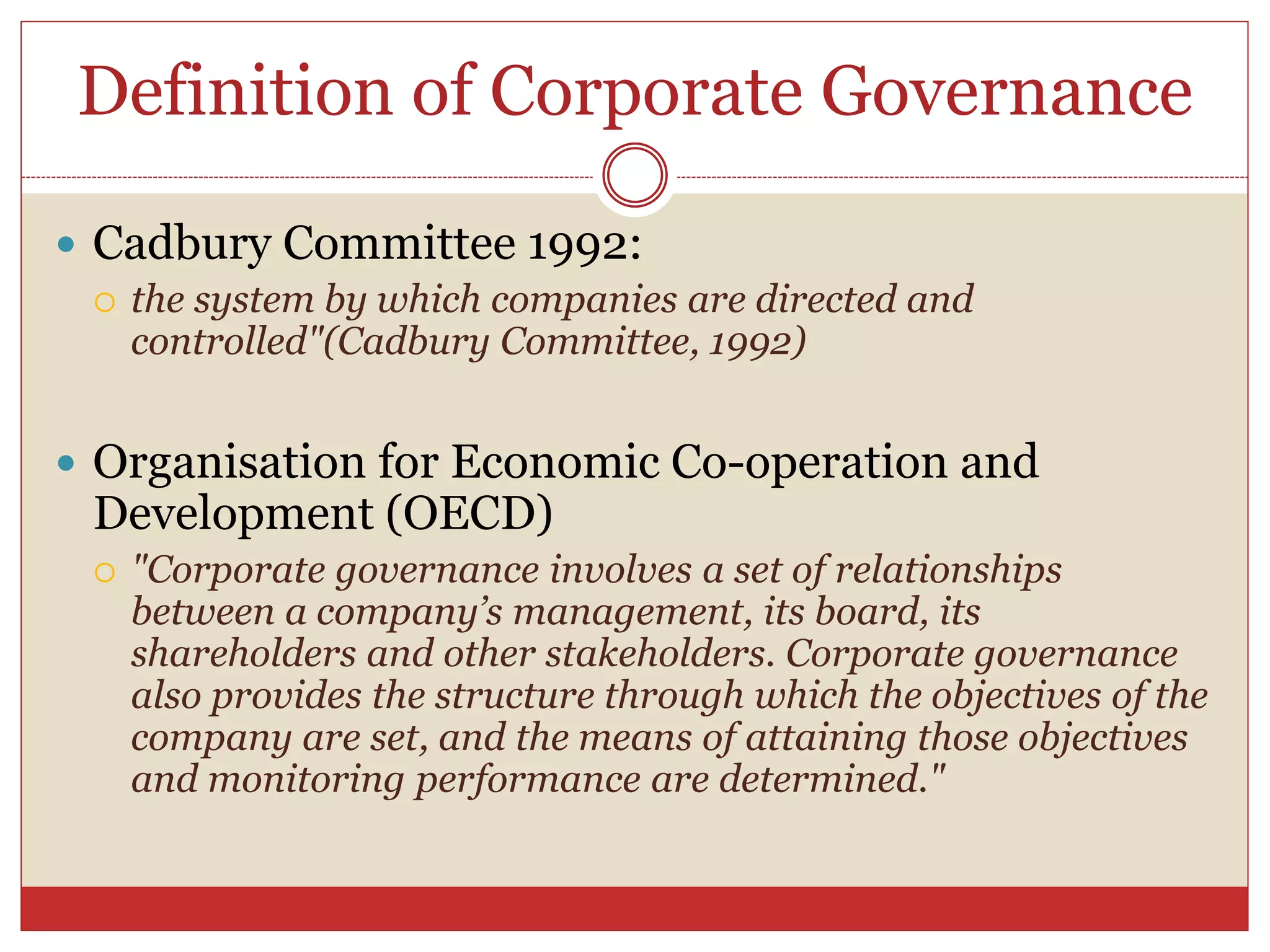 Corporate governance - A basic understanding | PPTX