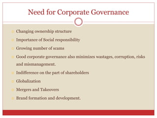 Corporate governance - A basic understanding | PPTX