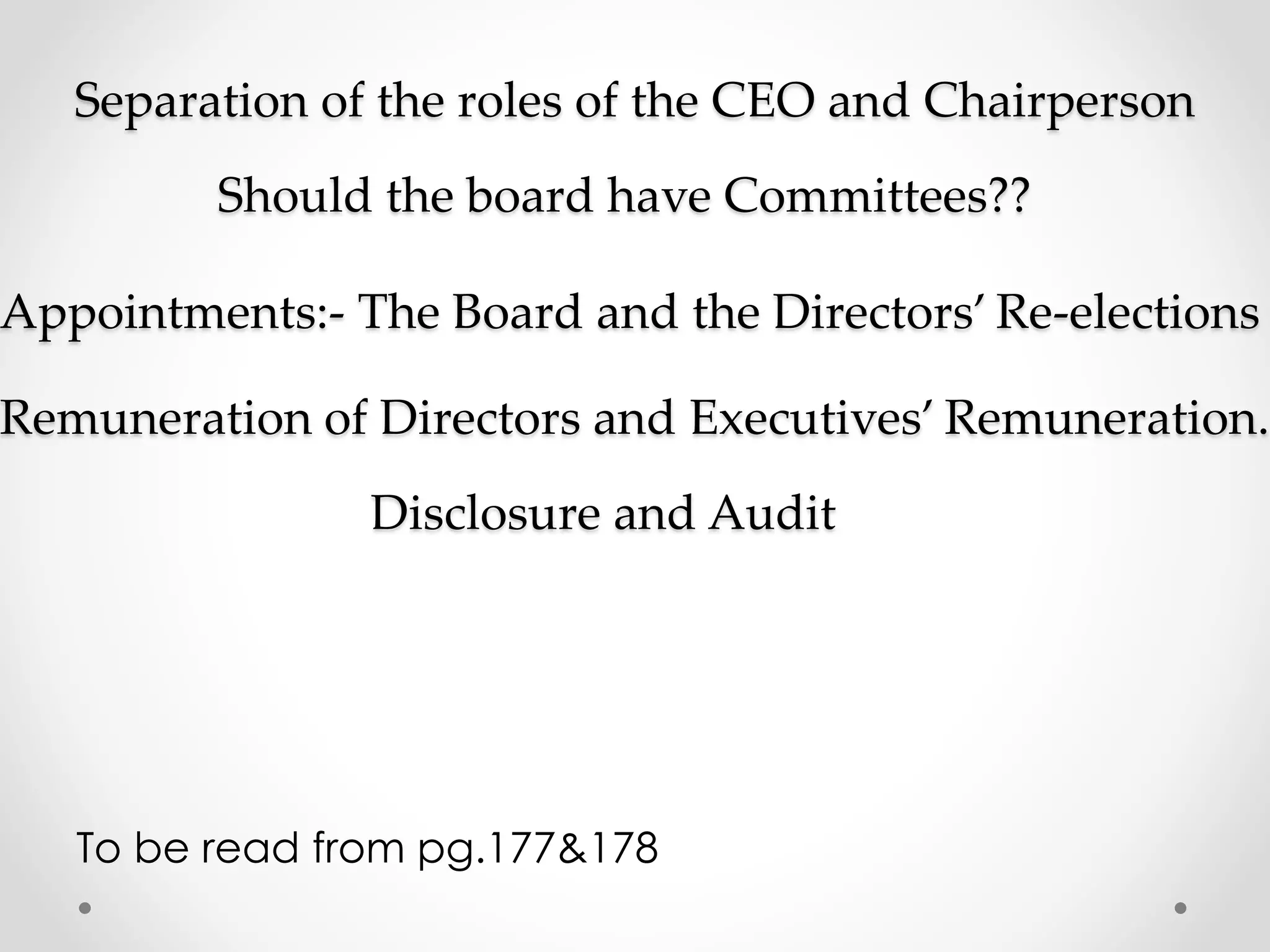 Corporate Governance a conceptual framework | PPTX