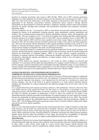 Corporate governance and banking performance a comparative study between private and state ...