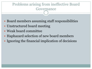 Corporate governance and board governance system | PPTX