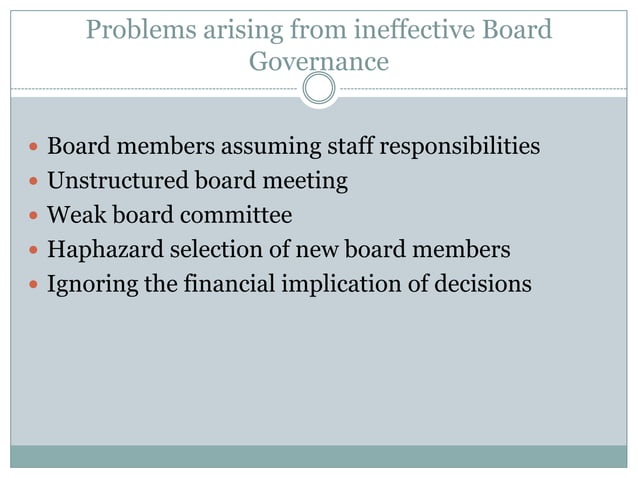 Corporate governance and board governance system | PPT