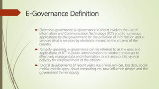 Corporate governance and e governance | PPTX