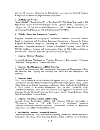 Corporate governance and ethics | PDF