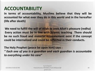 Corporate governance and islamic perspectives | PPTX | Islam | Religion ...