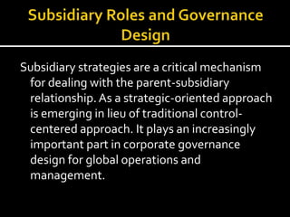 Corporate governance at multilevels | PPTX
