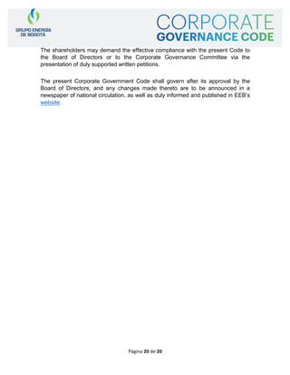Corporate governance code | PDF