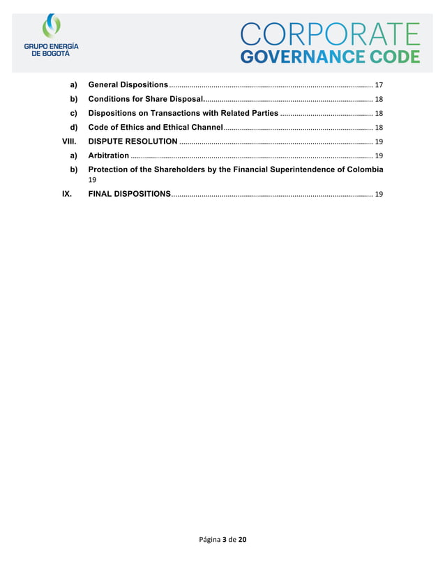 Corporate governance code | PDF