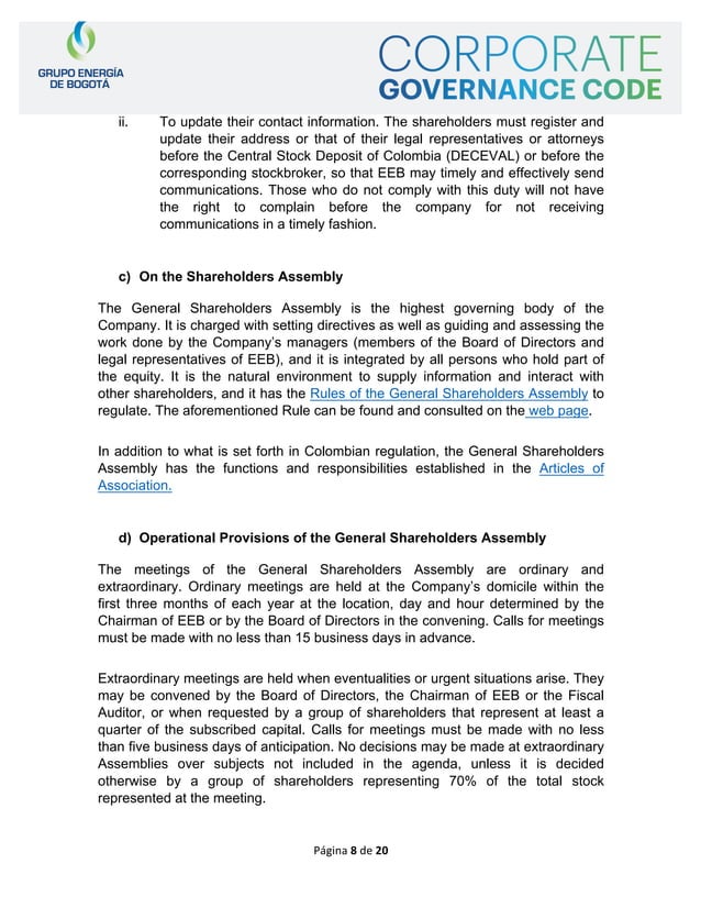 Corporate governance code | PDF