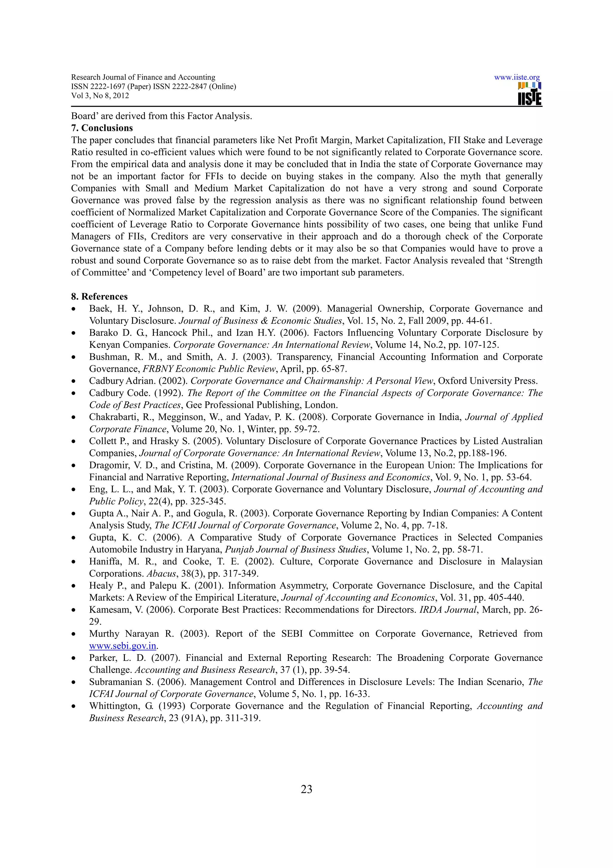 Corporate governance compliance practices of indian companies | PDF