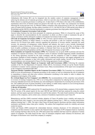 Corporate governance compliance practices of indian companies | PDF