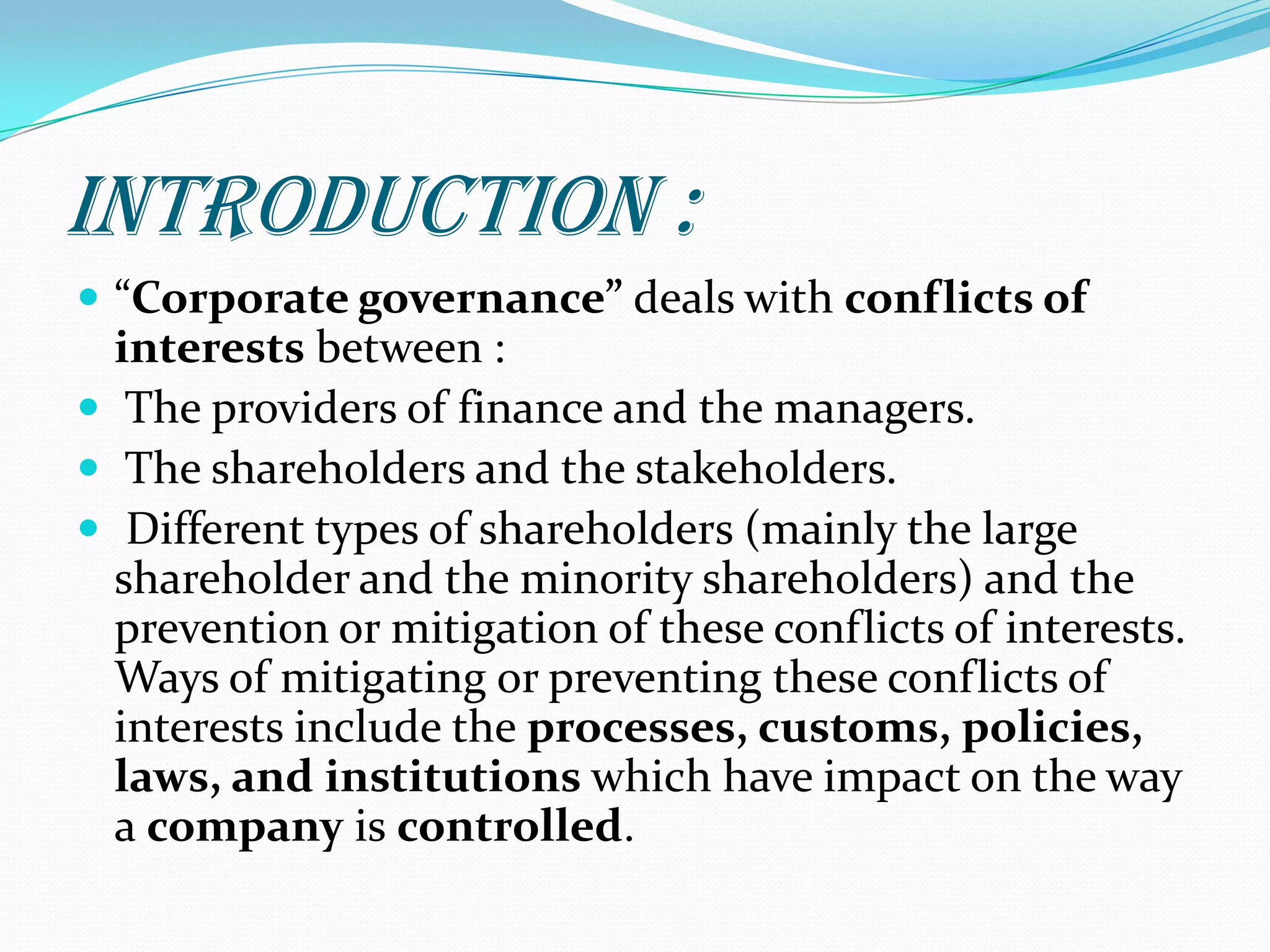 Corporate governance final | PPTX