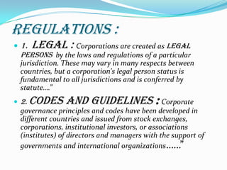 Corporate governance final | PPT