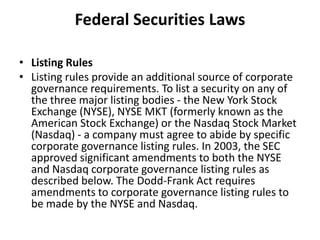 Corporate Governance Framework in USA pdf | PDF