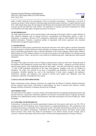 Corporate governance in family owned businesses | PDF