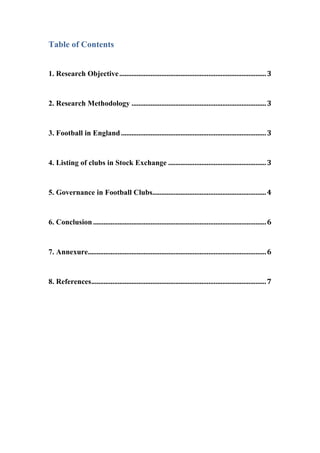 Corporate governance in football clubs | PDF