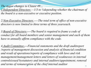 Corporate governance in india & sebi regulations | PPTX