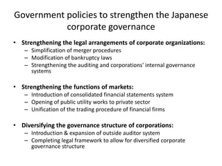 Corporate Governance in Japan | PPT