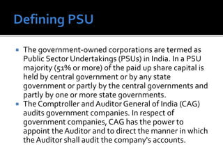 Corporate governance in psu | PPTX