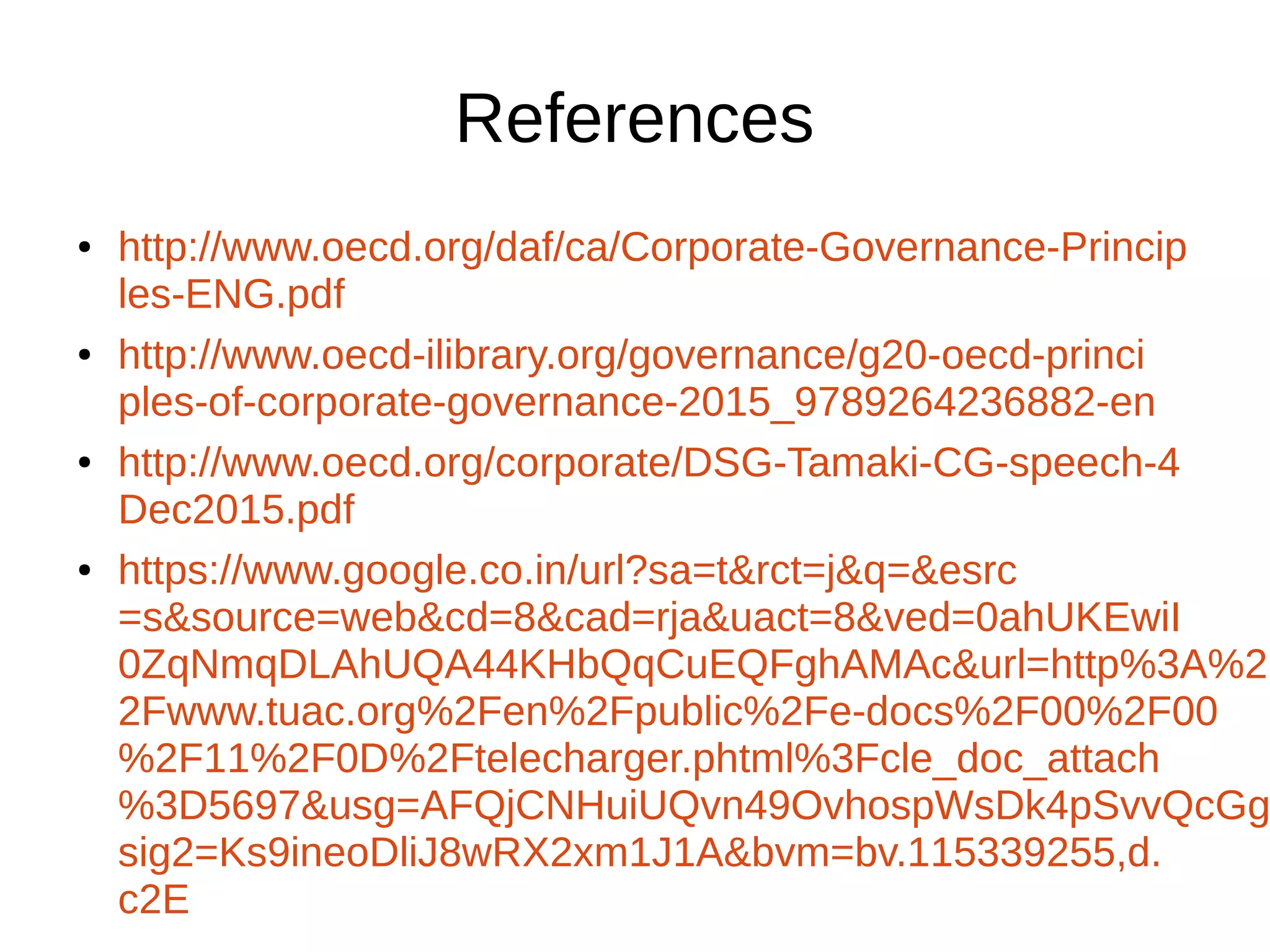 Corporate governance oecd principles sep 2015 | PDF