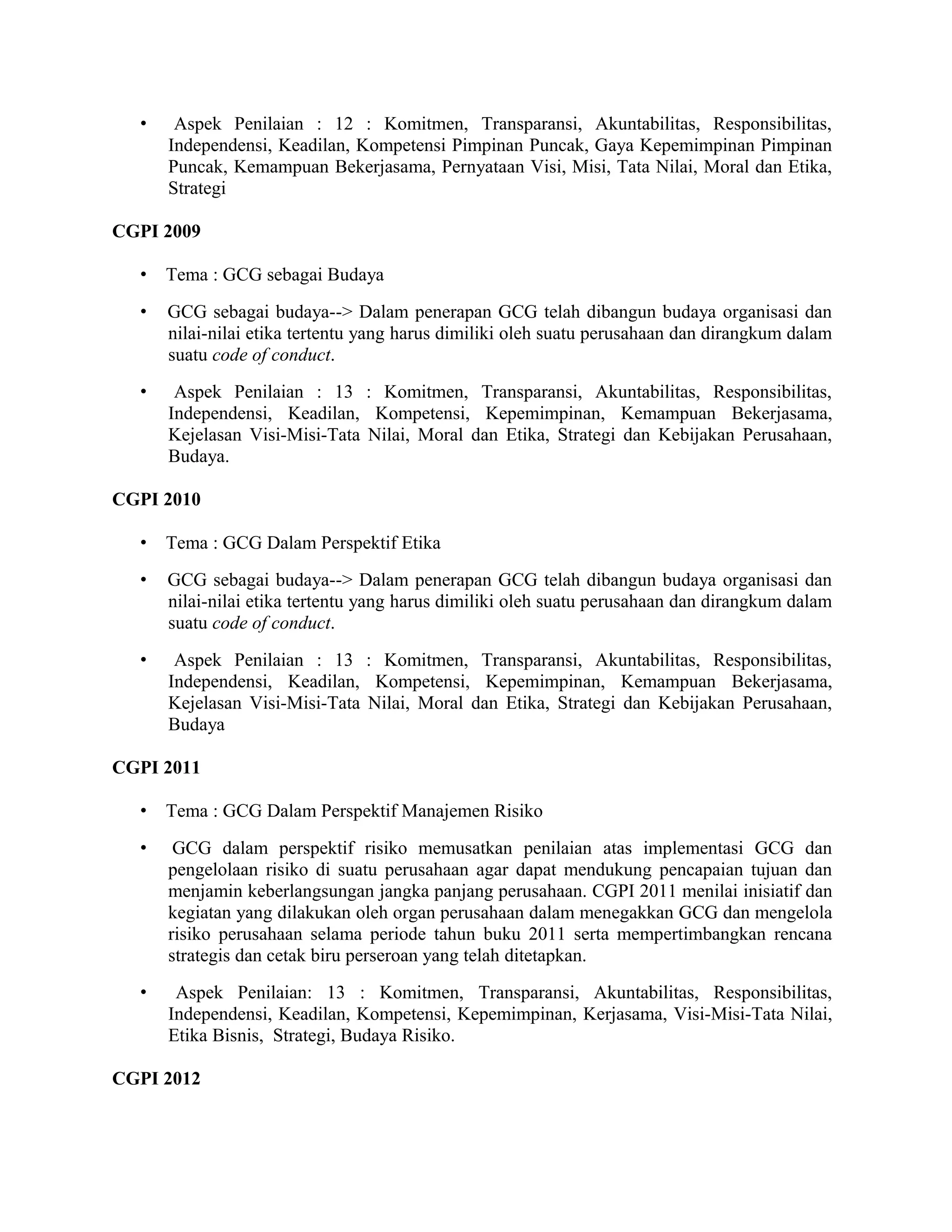Corporate governance perception index | DOC