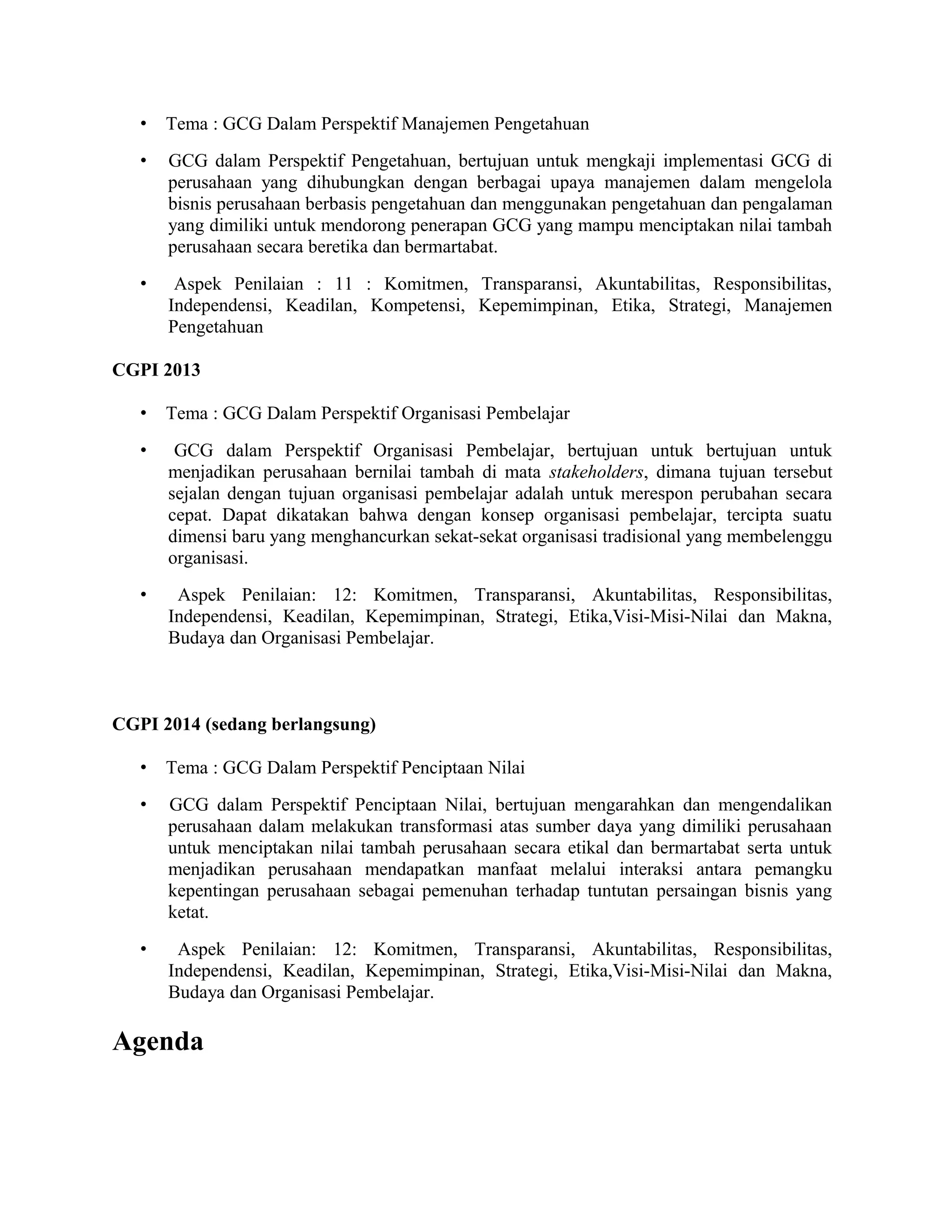 Corporate governance perception index | DOC