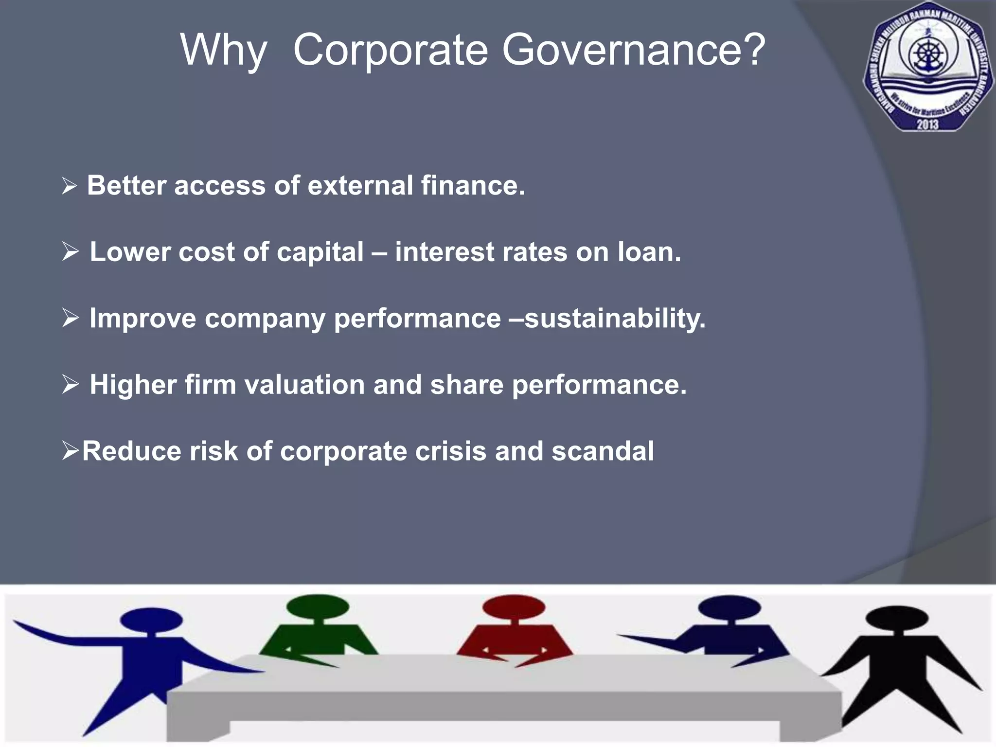 Corporate governance presentation | PPT