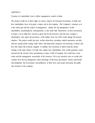 Corporate governance project | DOCX | Business Accounting & Finance ...