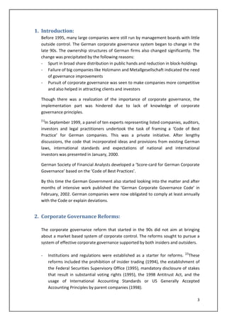 Corporate governance standards in germany | PDF