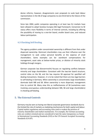 Corporate governance standards in germany | PDF