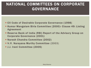 Corporate governence | PPTX