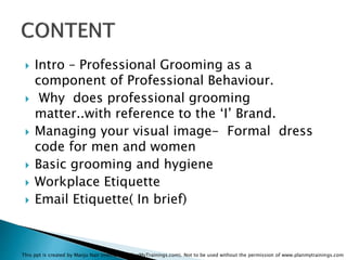 CORPORATE__GROOMING___ETIQUETTE_sample-ppt-by-manju-nair-member-of ...