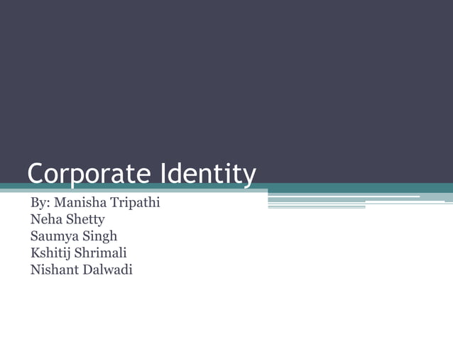 Corporate identity | PPT