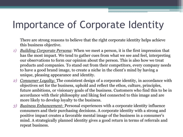 Corporate identity | PPT