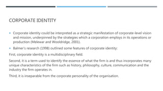 Corporate Identity and Corporate Identity Audit: Concept And Steps | PPTX