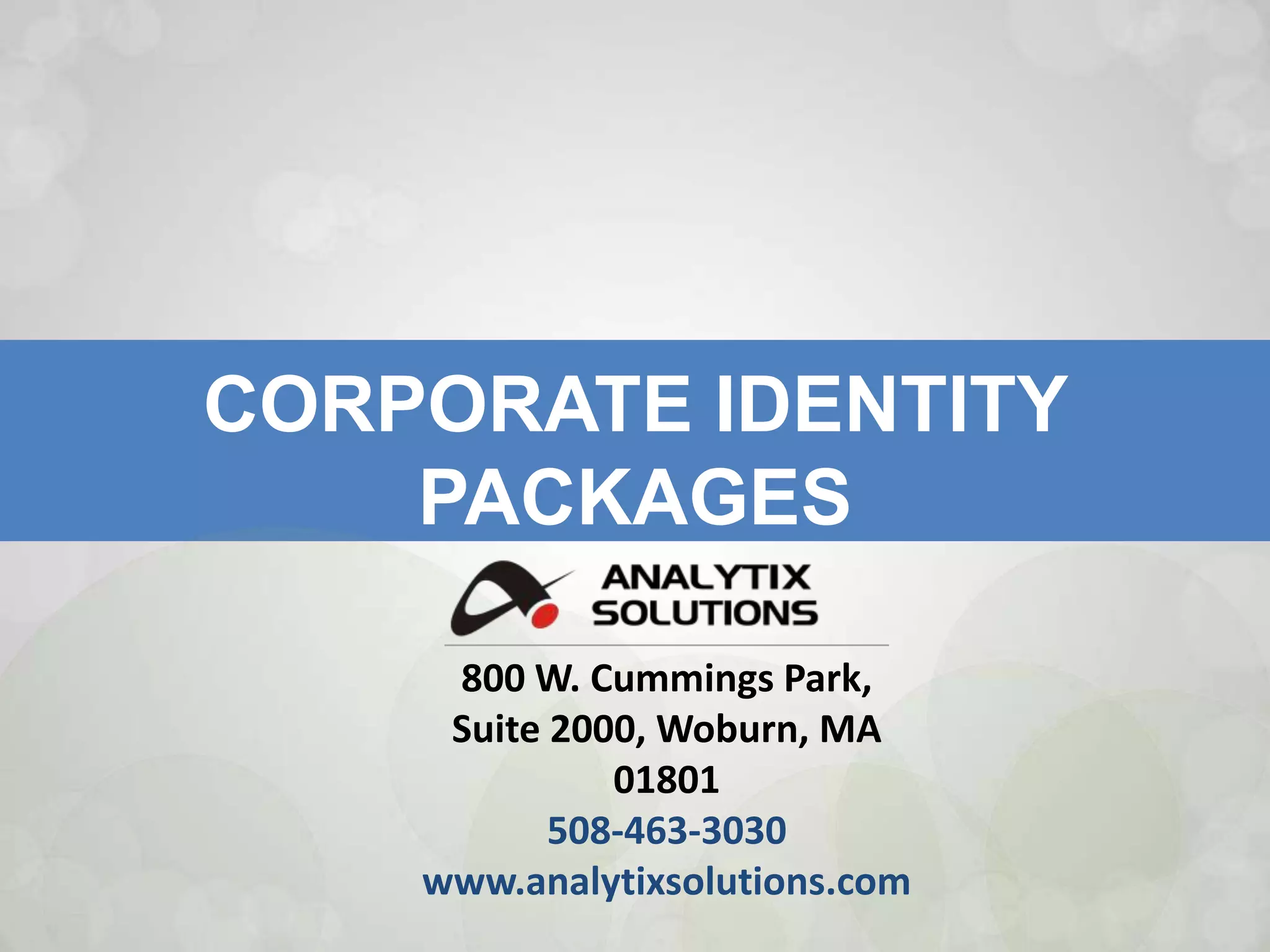 Corporate Identity packages | PPT