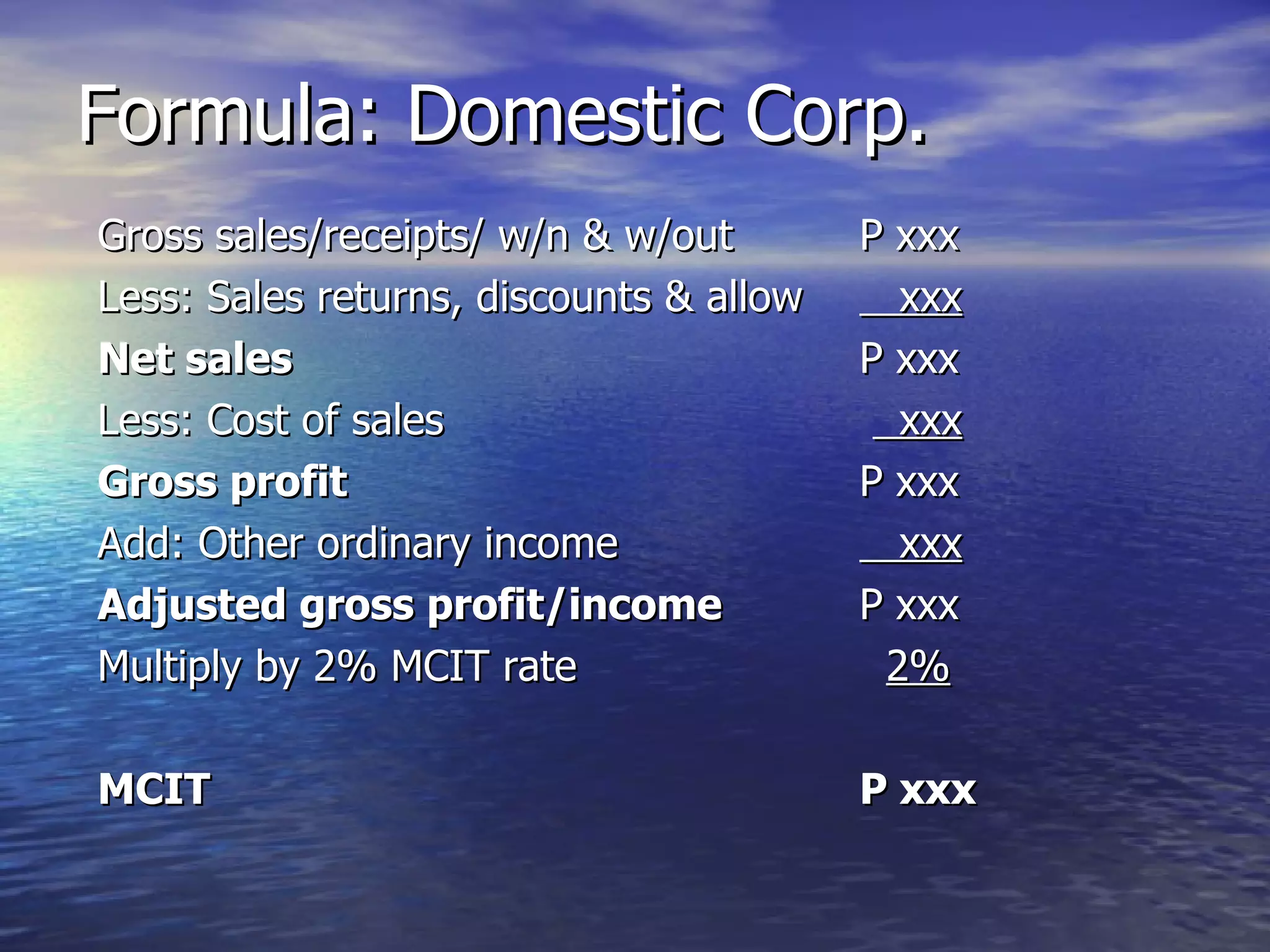Corporate income tax.feb.2011
