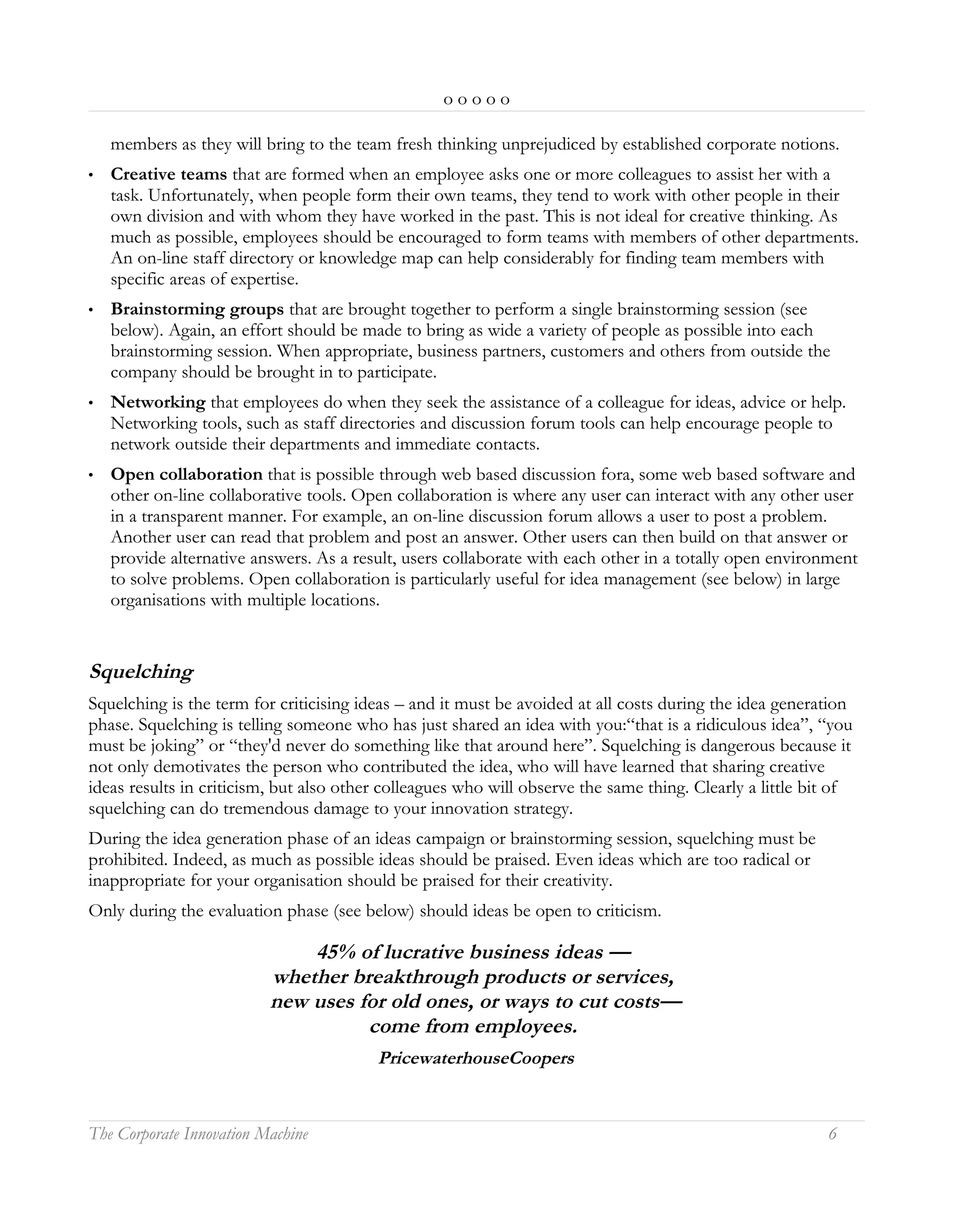 Corporate Innovation Machine | PDF