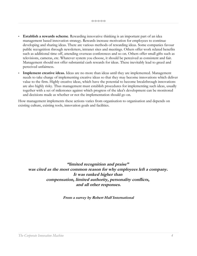 Corporate Innovation Machine | PDF