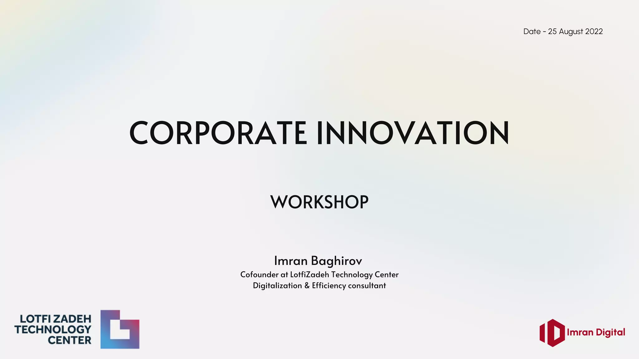 Corporate Innovation workshop | PDF
