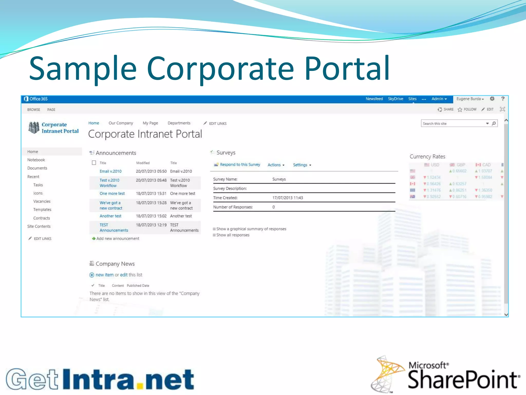 Corporate intranet portal | PPTX