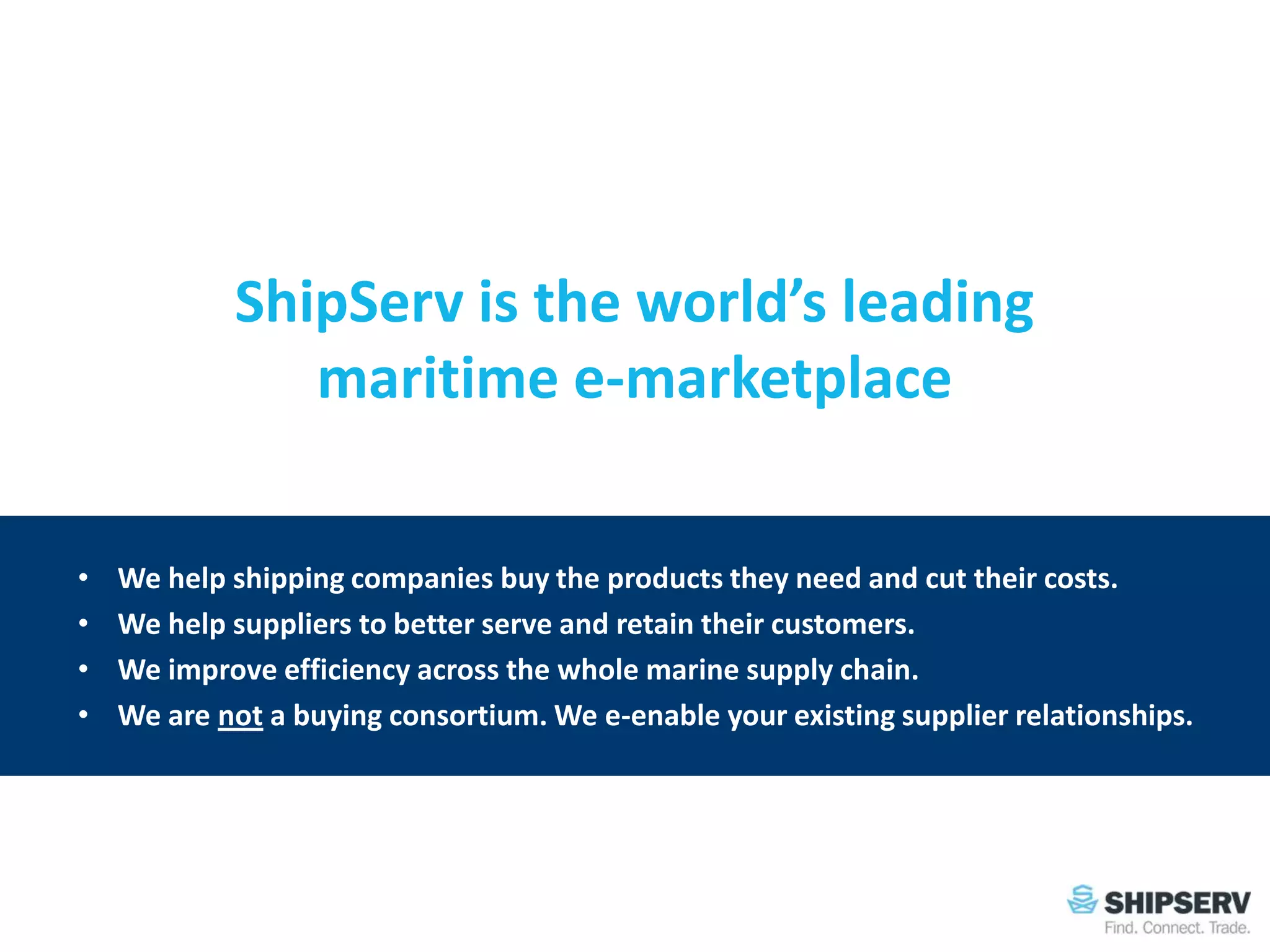 ShipServ Corporate Introduction | PPTX