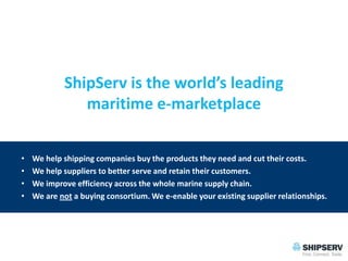 ShipServ Corporate Introduction | PPT