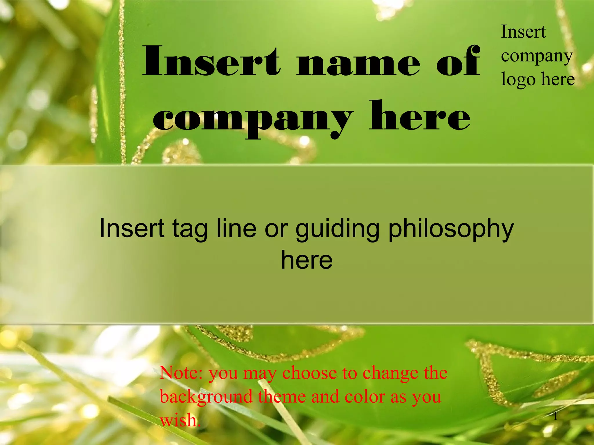 Corporate introduction template | PPT