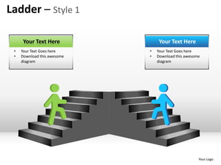 Corporate ladder hierarchy style 1 powerpoint presentation templates | PPTX