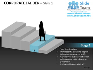 Corporate ladder style 1 powerpoint presentation slides ppt templates | PDF