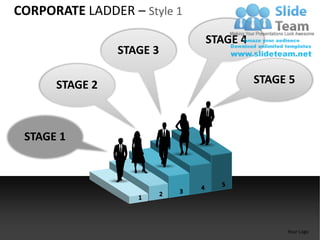 Corporate ladder style 1 powerpoint presentation slides ppt templates | PDF