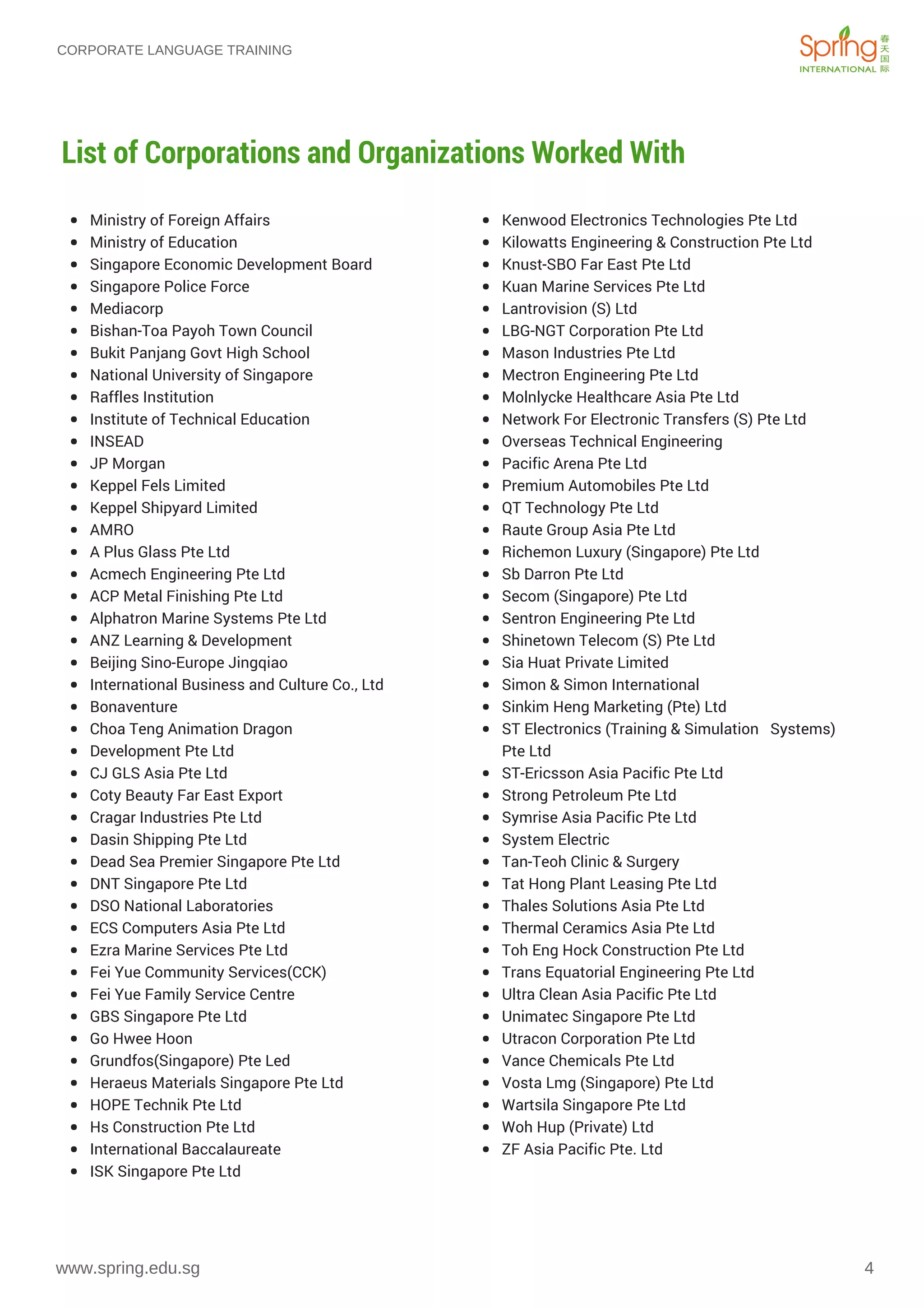 Corporate language training | PDF