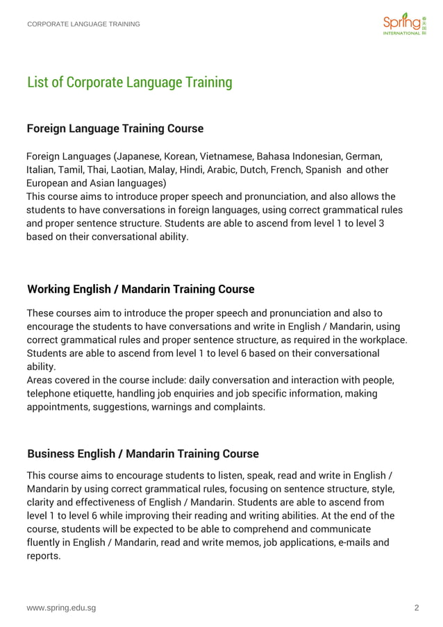 Corporate language training | PDF | Business Administration | Business